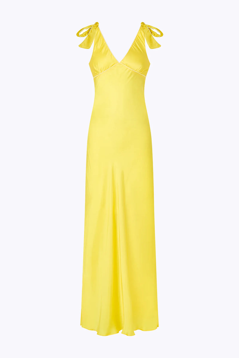 Maison Bow Dress Lemonade – CIELA
